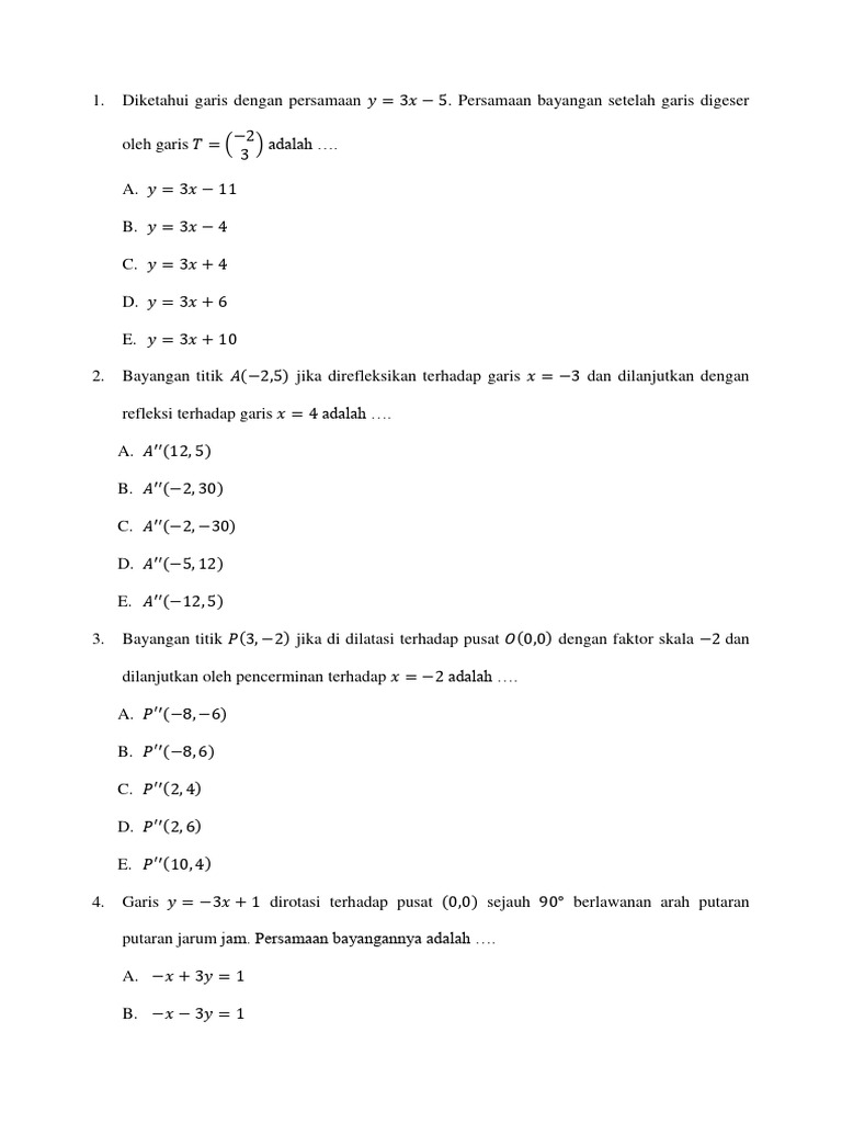 Latihan Soal Persiapan Pas 2023 | PDF | Metode & Bahan Ajar