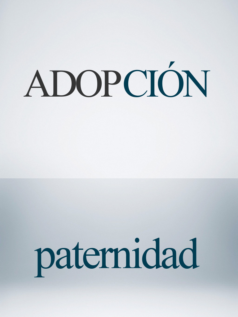 Adopcion | PDF | Adopción | Dios