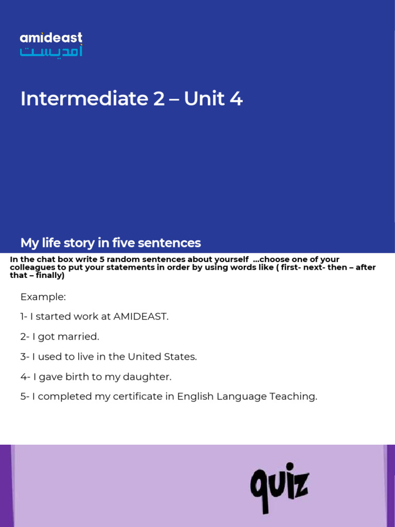Unit 4 - Lesson 1 | PDF | Self-Improvement