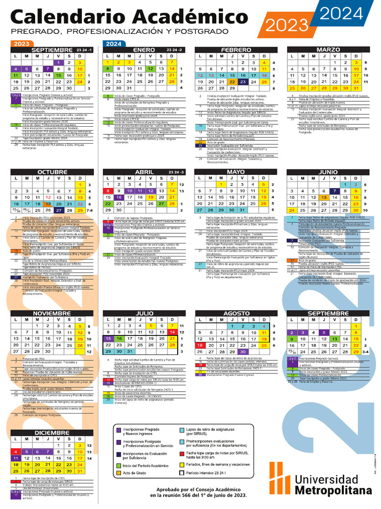 Calendario Academico 2324 | PDF