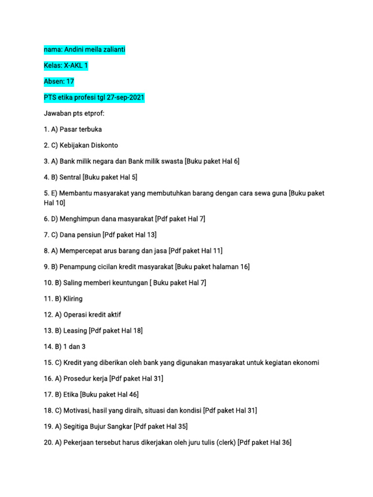17 - Andini Meila Zalianti-Etika Profesi | PDF