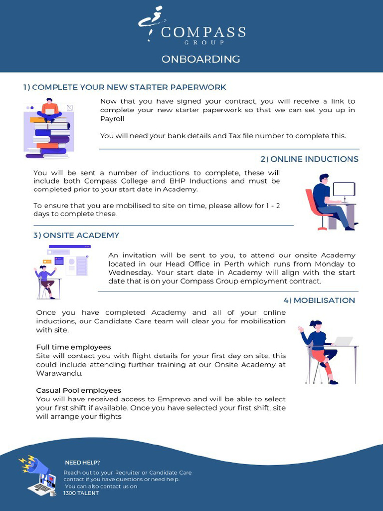Compass Onboarding Doc - BHP | PDF