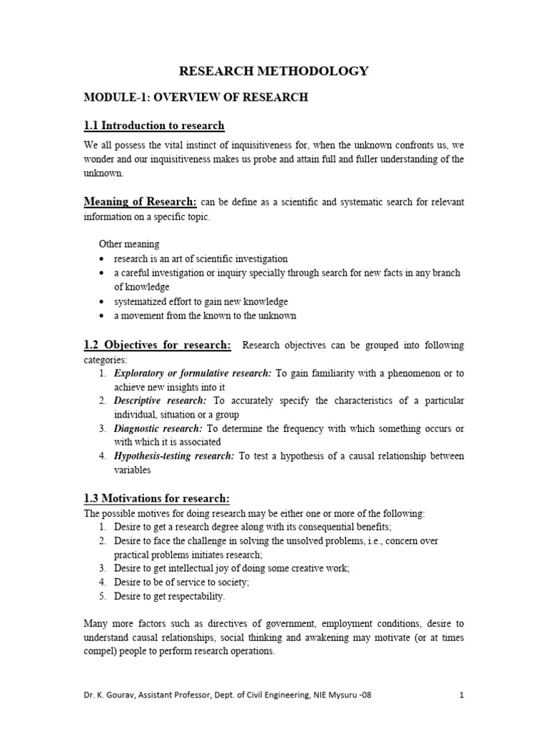 Research Methodology_Notes | Download Free PDF | Methodology | Hypothesis