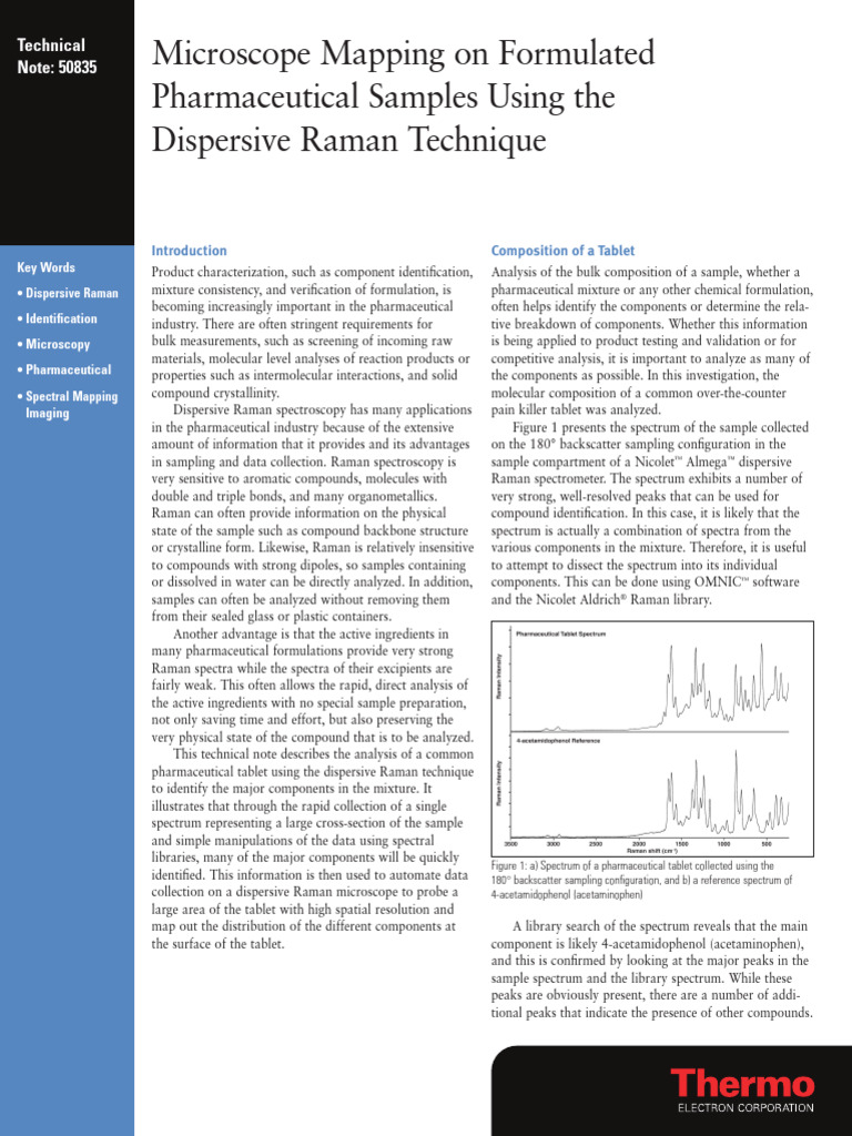 F5DBF21C41F676D985257693005A77E8 Microscope Mapping on Formulated Pharmaceutical samples Using ...