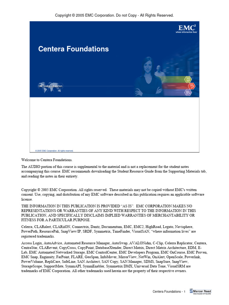 Centera Foundation Student Resource Guide | PDF | Computer Data Storage ...