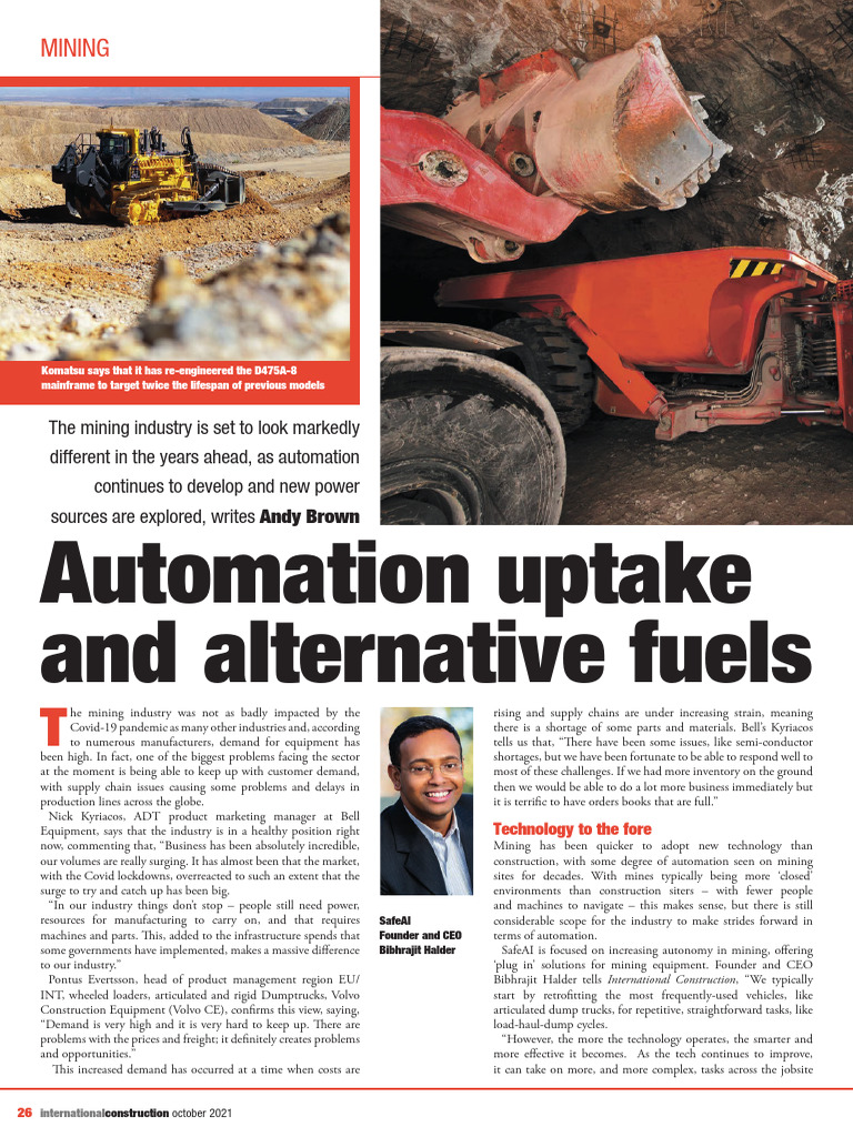 Automation and renewable energy in mining | PDF | Mining | Automation Automation and renewable energy in mining | PDF | Mining | Automation