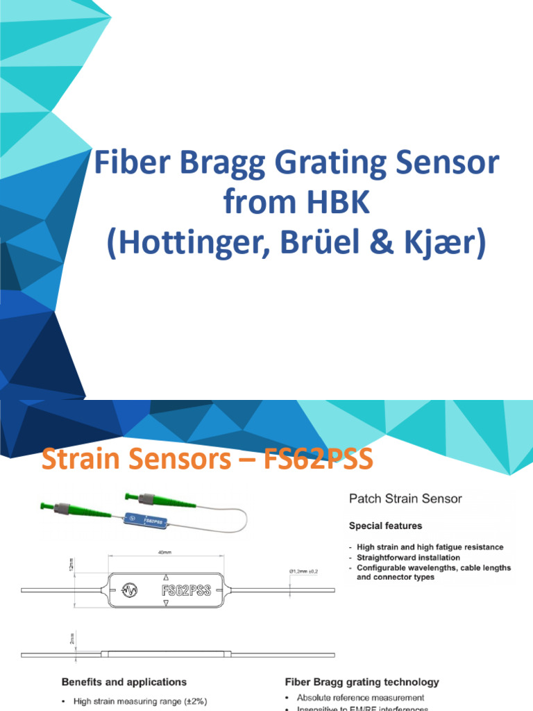 Fiber Bragg Grating Sensor - HBK (Formerly HBM) | PDF