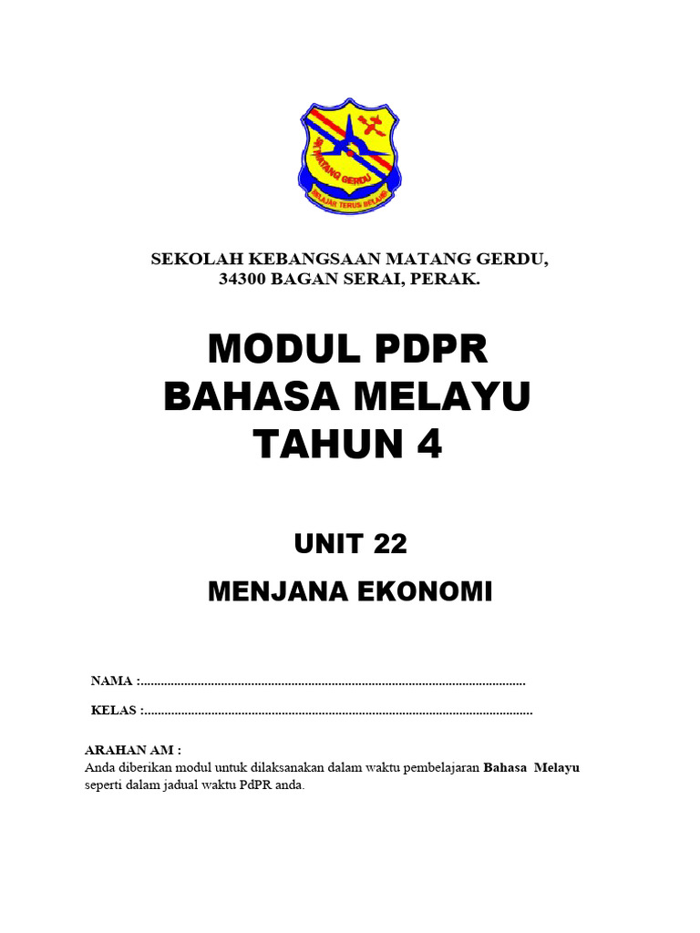 Modul BM Tahun 4 Unit 22 | PDF