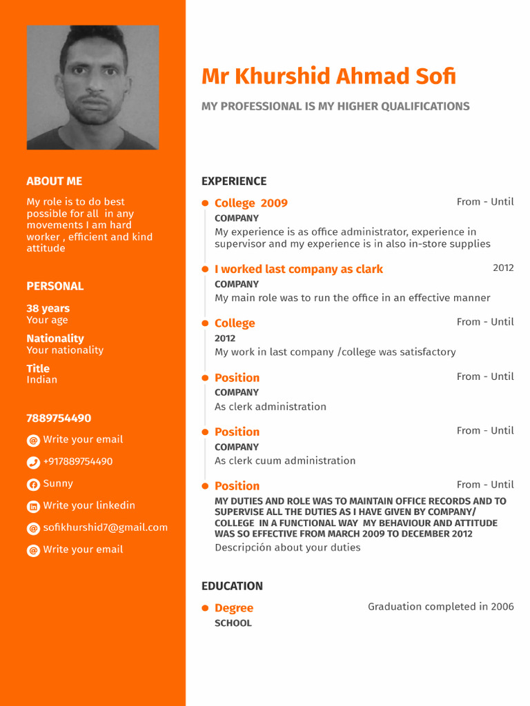 Sofi Khurshid Resume 2024 | PDF