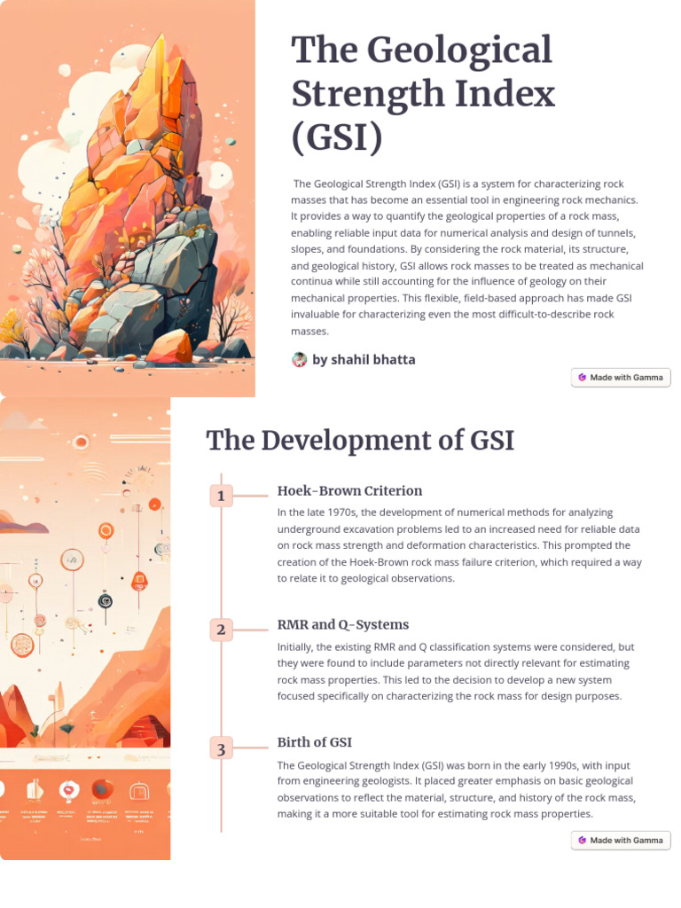 The Geological Strength Index GSI | PDF | System