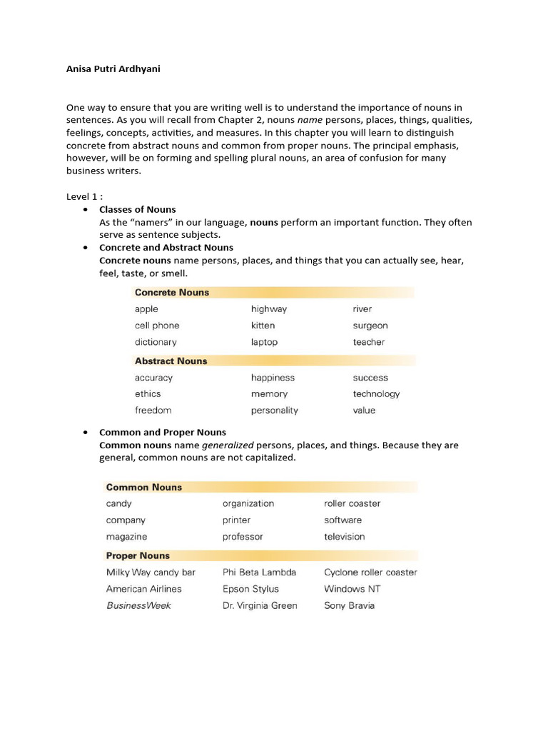 Rangkuman Bing | PDF | Plural | Noun