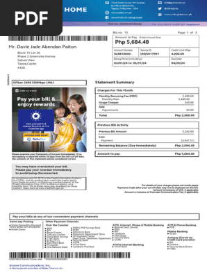 Globe Bill Payment Online How To Pay Globe Bill Through Security Bank