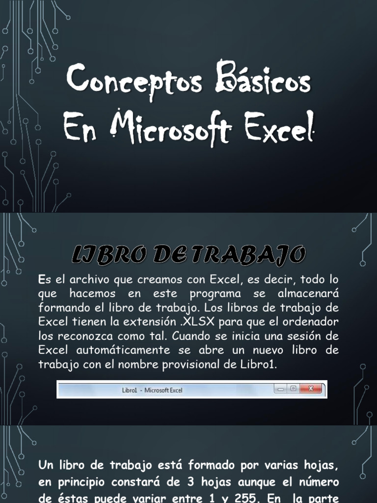 Conceptos Básicos en Microsoft Excel | PDF | Métodos y materiales de enseñanza