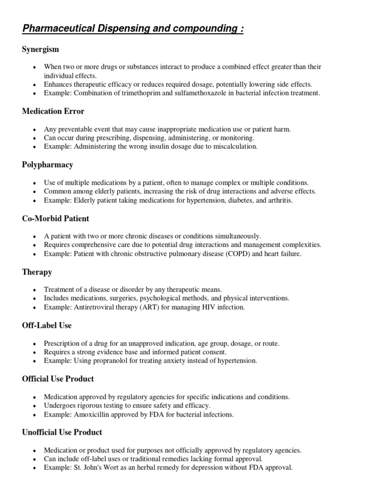 Pharmaceutical Dispensing and Compounding | PDF | Pharmacy ...