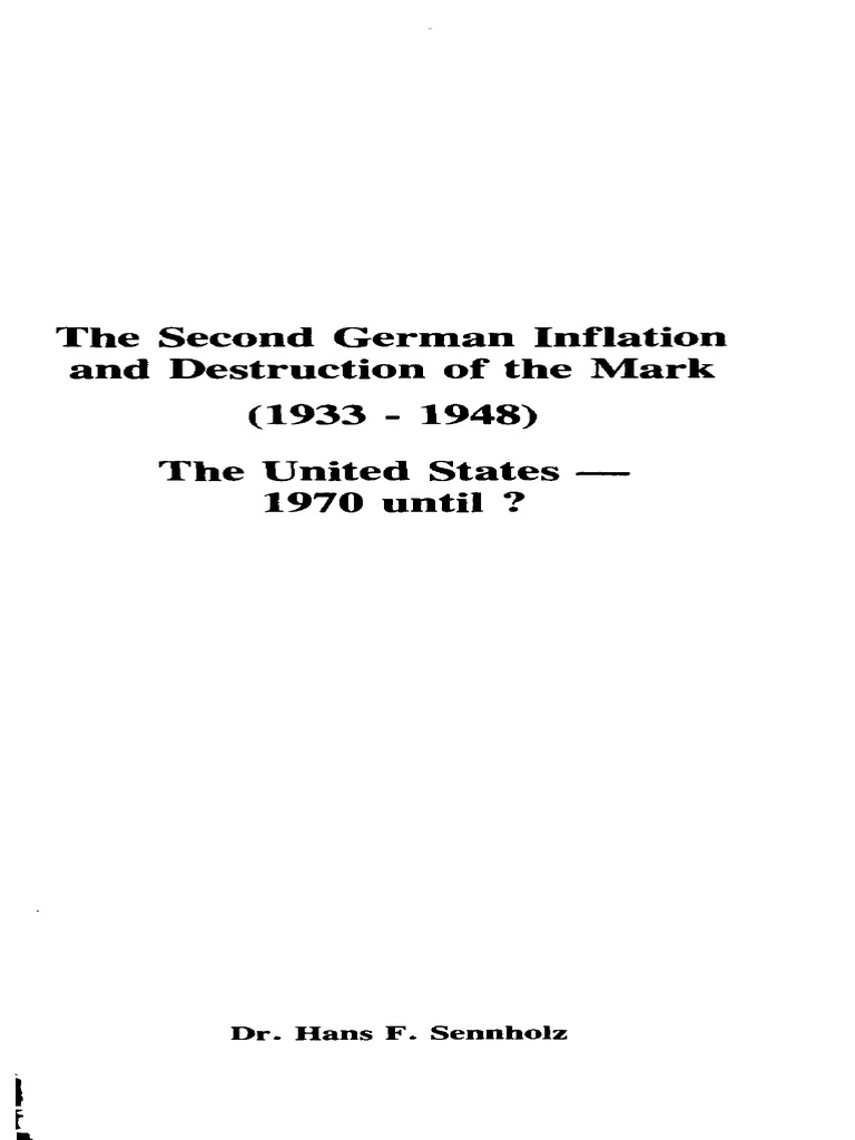 German Inflation and Mark Collapse (1933-1948) | PDF | Taxes | Deutsche ...