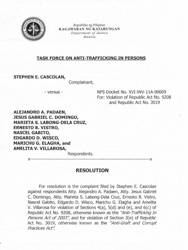 POEA Officials' Alleged Misconduct | PDF | Human Trafficking | Employment