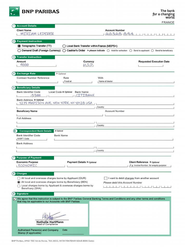 Wire Confirmation | PDF