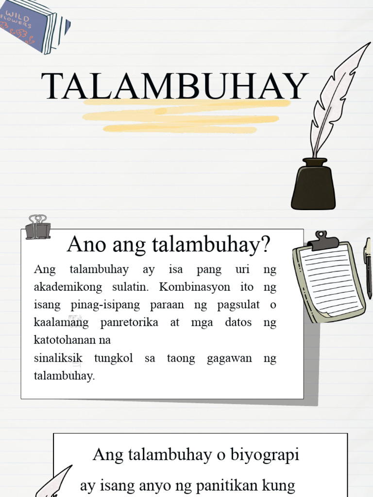 Lesson 2. Talambuhay-o-Biyograpi | PDF