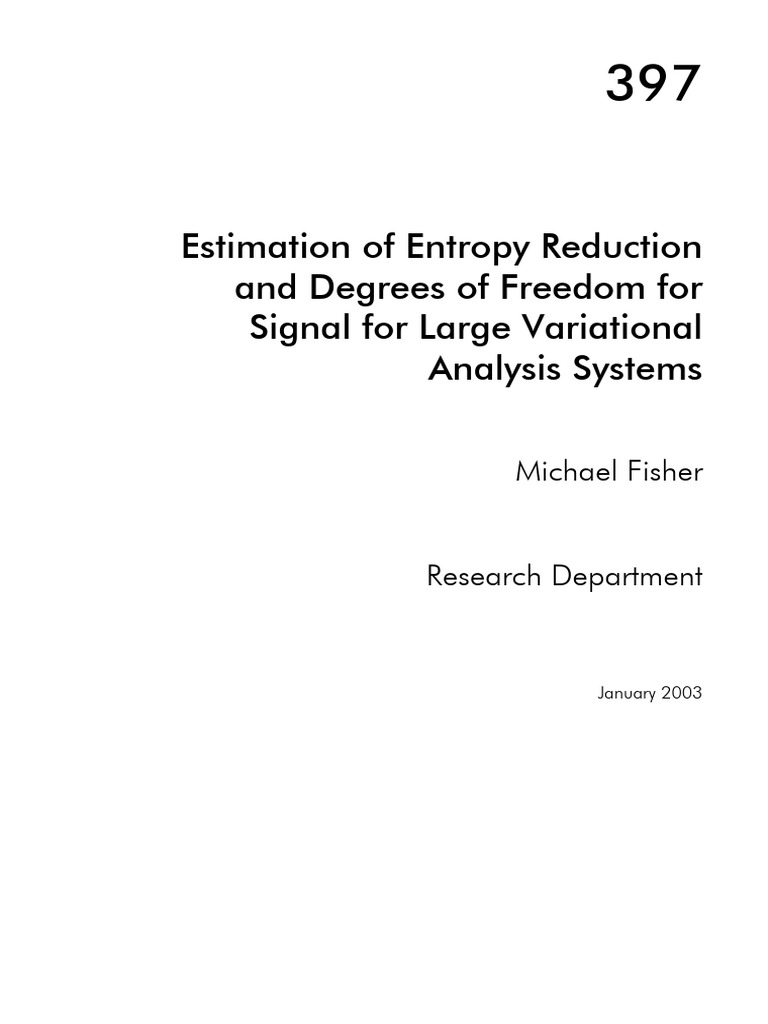 9402 Estimation Entropy Reduction and Degrees Freedom Signal Large ...