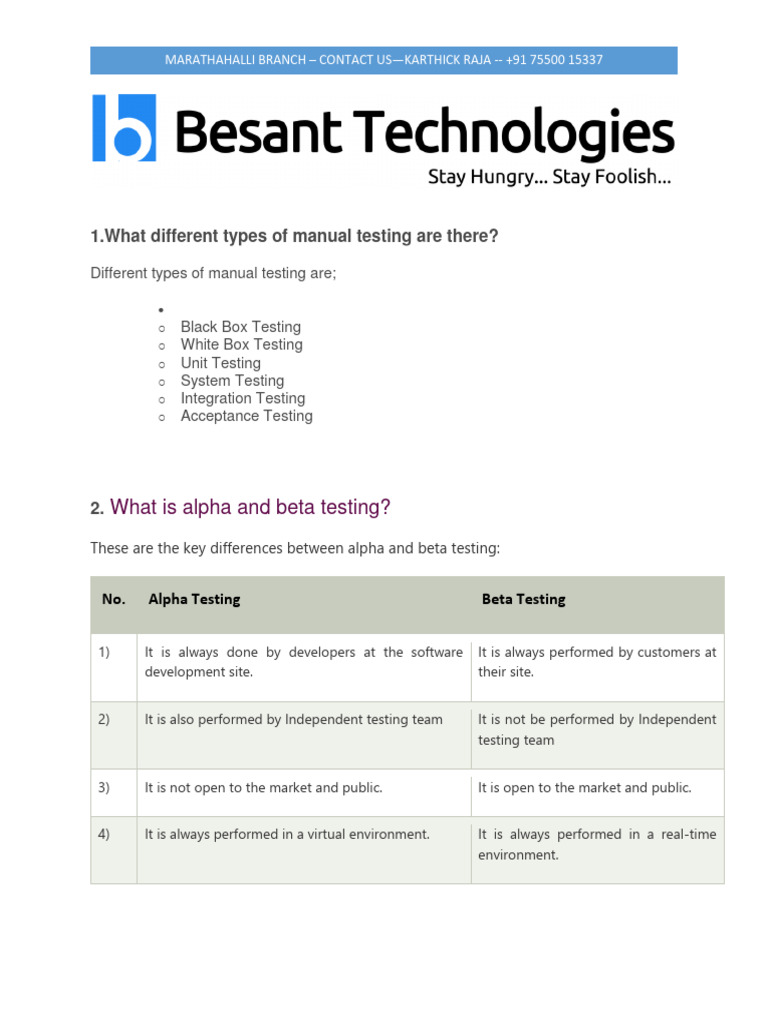 Manual Testing 01 | PDF | Software Testing | Computing