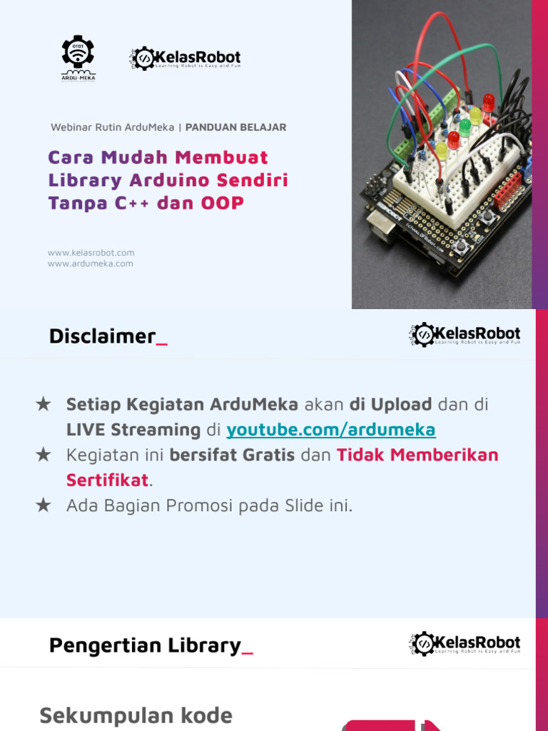 Cara Mudah Membuat Library Arduino Sendiri Tanpa C Dan OOP | PDF | Seni