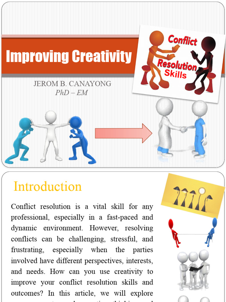 3 Canayong Jerom B. Conflict Resolution Skills Improving Creativity ...