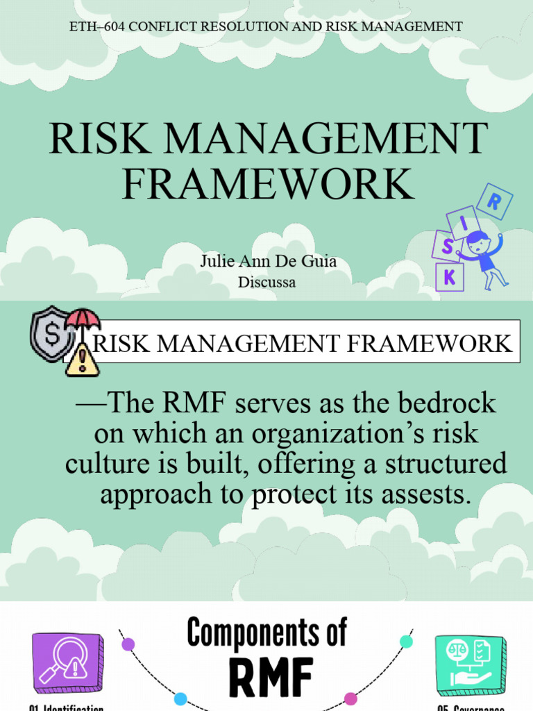 21 Risk Management Framework Julie Ann de Guia 2 | PDF | Risk ...