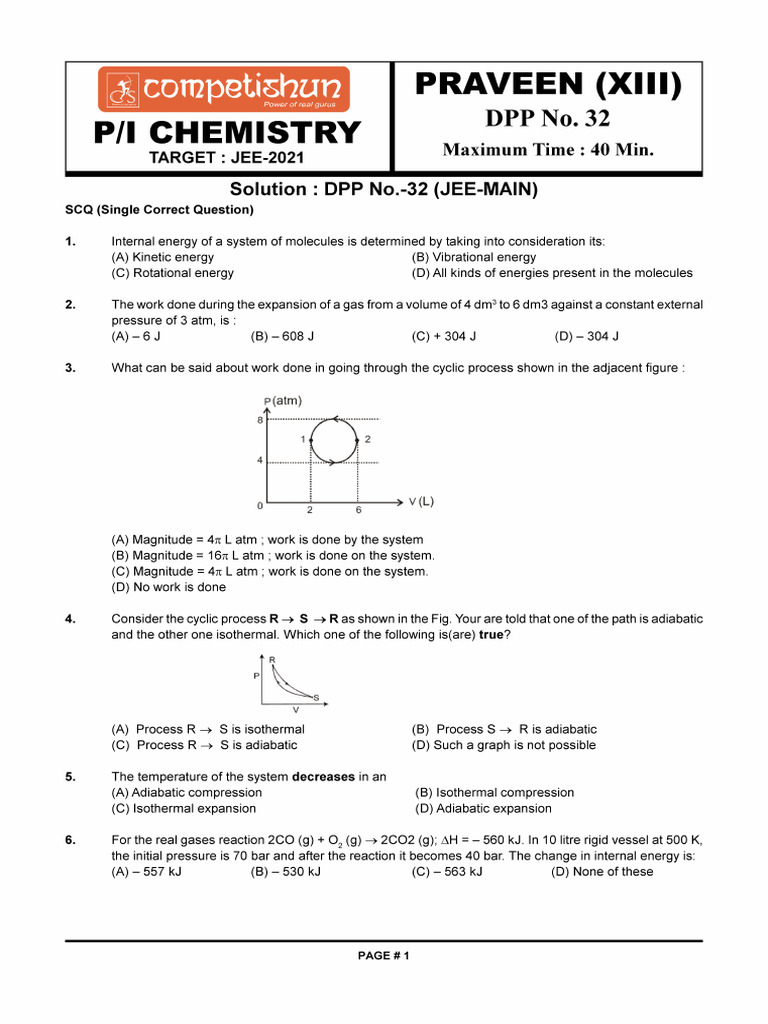 DPP-32 - Che. (Phy) | PDF