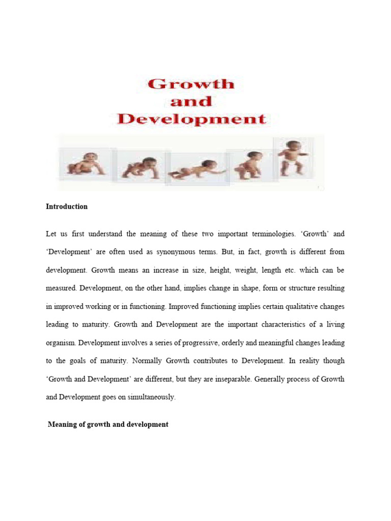 Growth and Development | PDF | Adolescence | Puberty