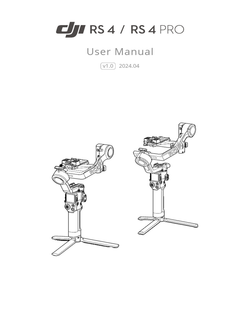 DJI RS 4/Pro User Manual 2024 | PDF | Camera | Bluetooth