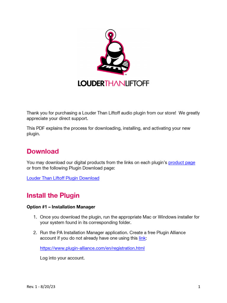 LTL Plugin Download and Installation v1 | PDF | Installation (Computer Programs) | Computing