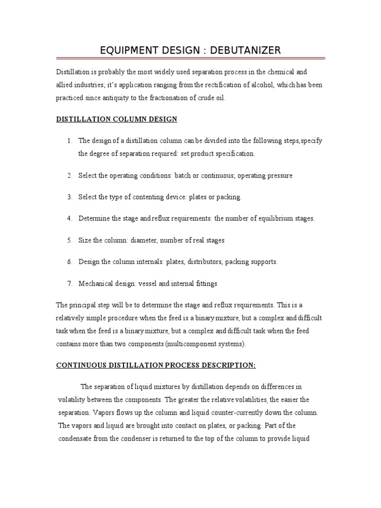 Equipment Design | PDF | Separation Processes | Distillation