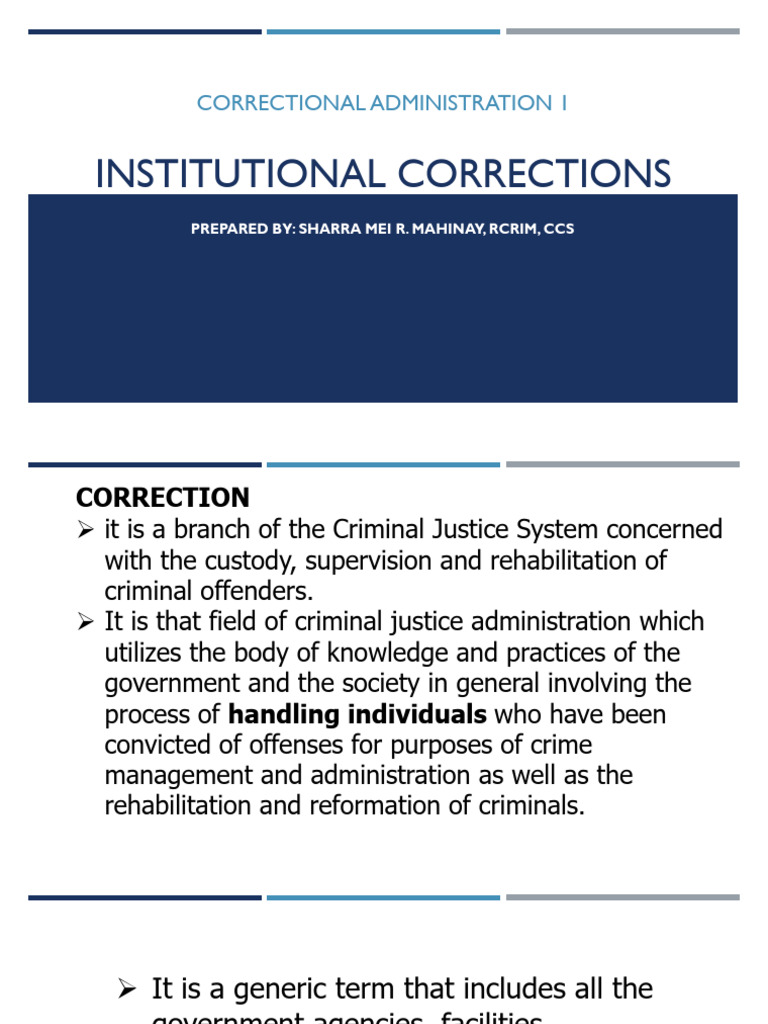 Amici Institutional - Corrections | PDF | Prison | Crimes