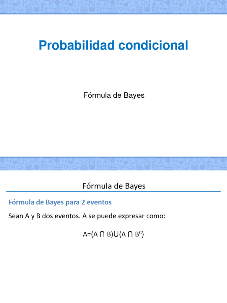 Probabilidad Condicional - Fórmula de Bayes | PDF | Probabilidad