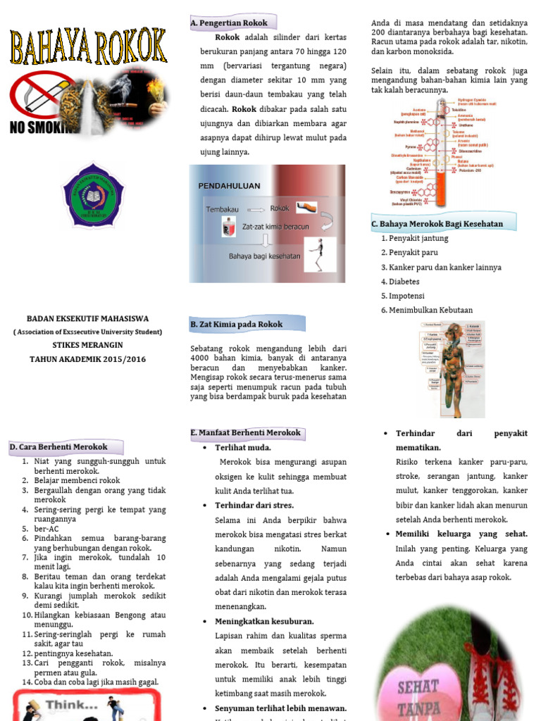 Leaflet Bahaya Rokok | PDF