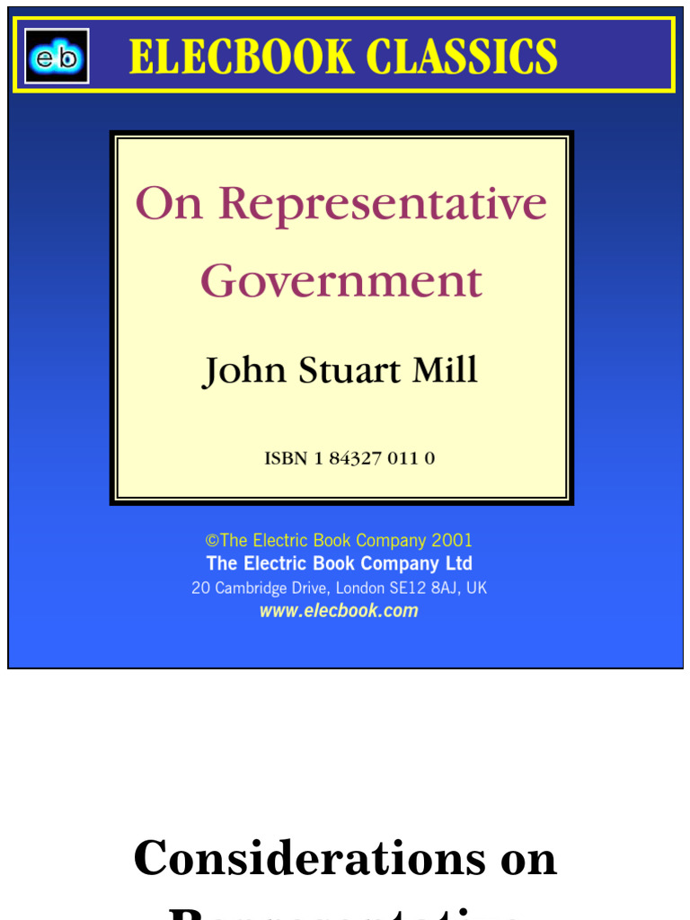 Mill's Insights on Representative Government | PDF | John Stuart Mill ...
