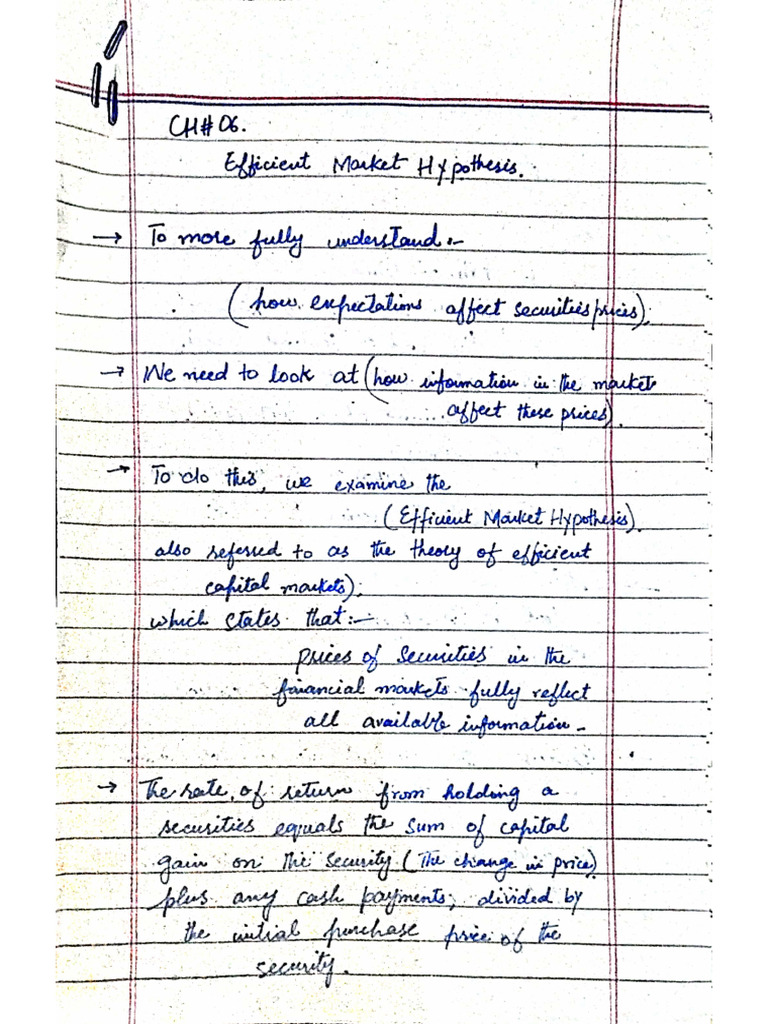 Chap 6 EMH | PDF