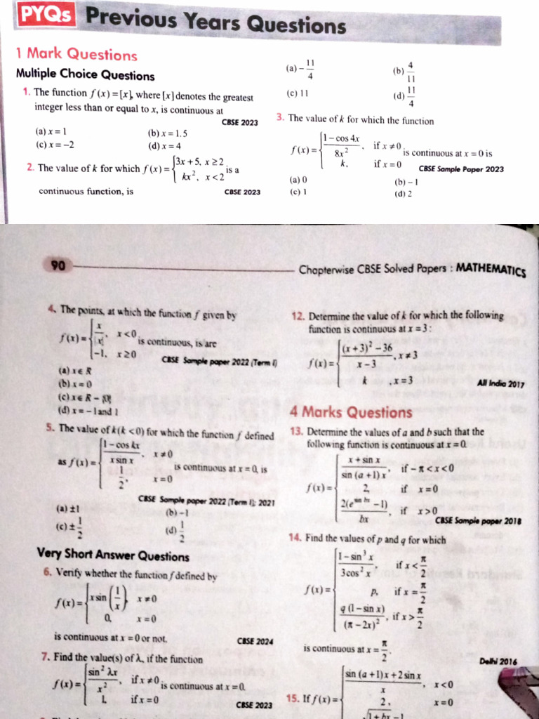 Continuity Assignment | PDF | Elementary Mathematics | Mathematical Objects