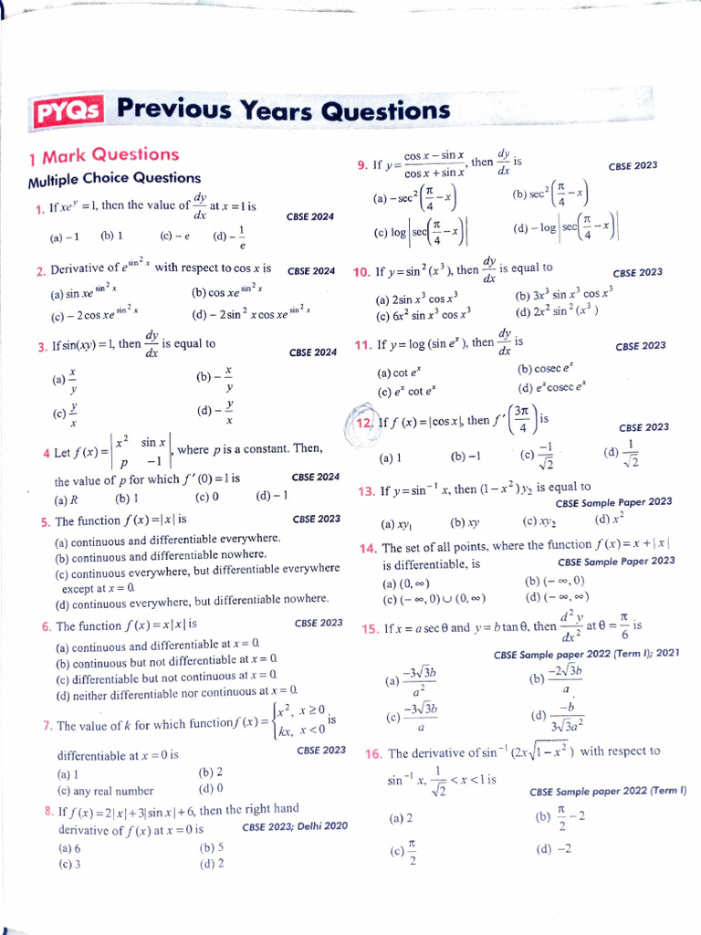 CBSE Calculus Exam Prep | PDF | Triangle Geometry | Mathematical Physics