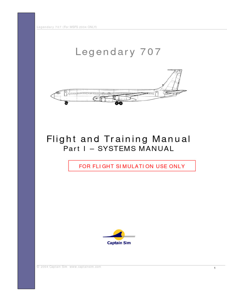 Captain Sim Legendary 707 Manual | PDF | Relay | Aviation