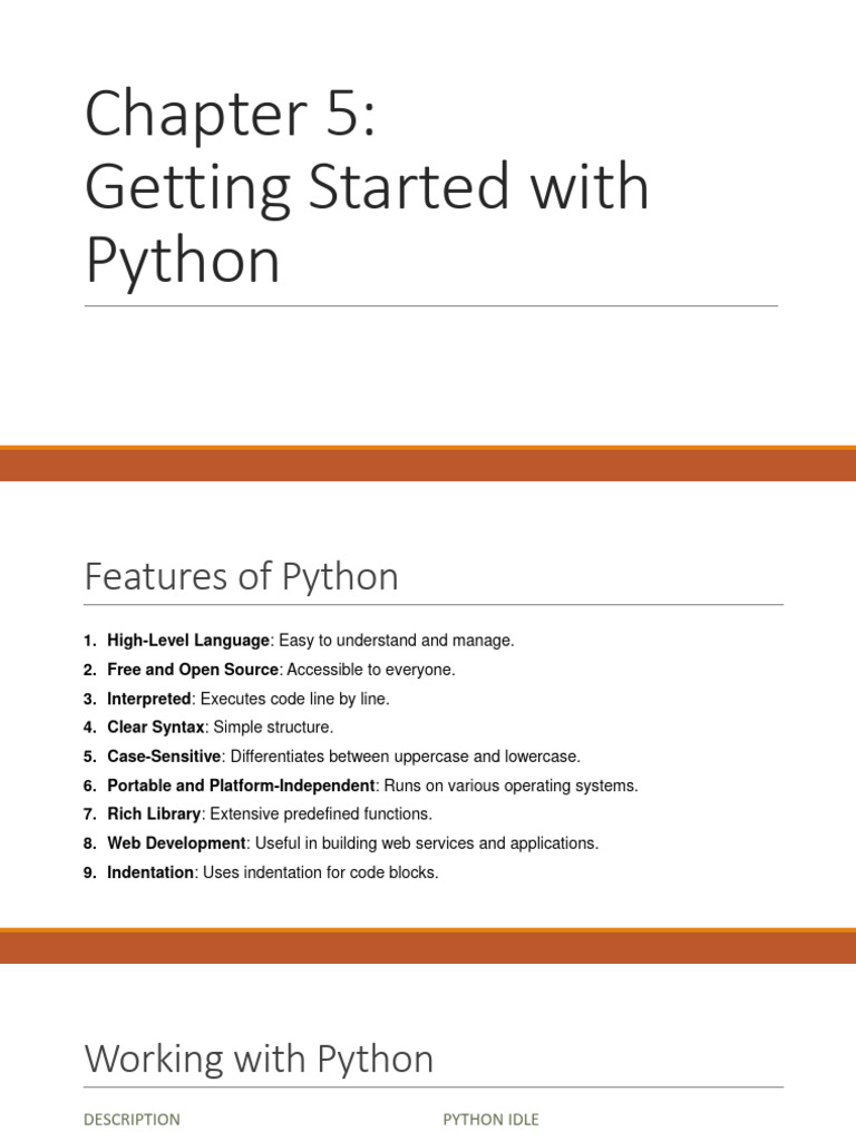 Chapter 5 | PDF | Python (Programming Language) | Bracket