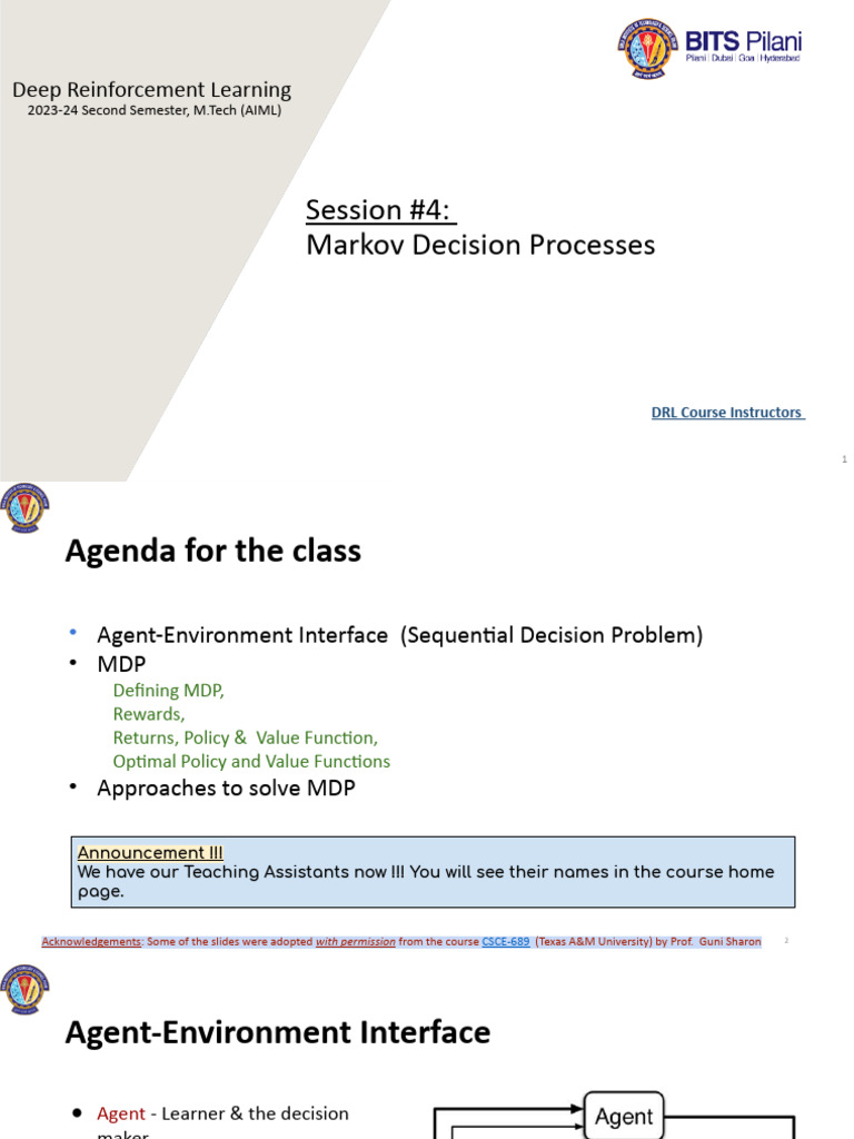 DRL #4-5 - Introducing MDP and Dynamic Programming Solution | PDF ... DRL #4-5 - Introducing MDP and Dynamic Programming Solution | PDF ...