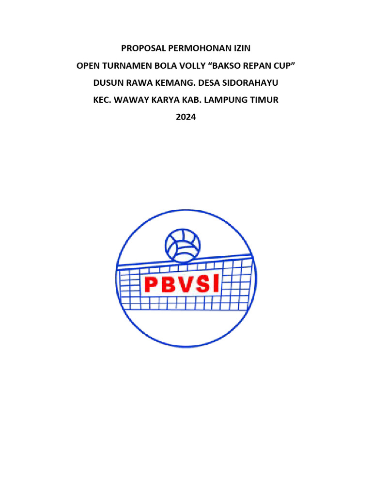 Proposal Permohonan Izin Open P | PDF