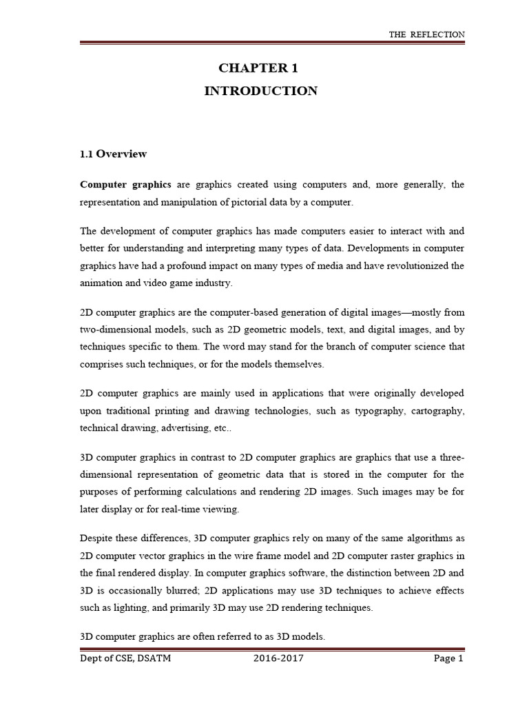 Complete Report | PDF | 2 D Computer Graphics | Computer Graphics
