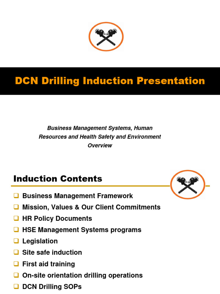 HSE-06-DCN-Drilling-Inuction-Presentation | PDF | Occupational Safety And Health | Risk