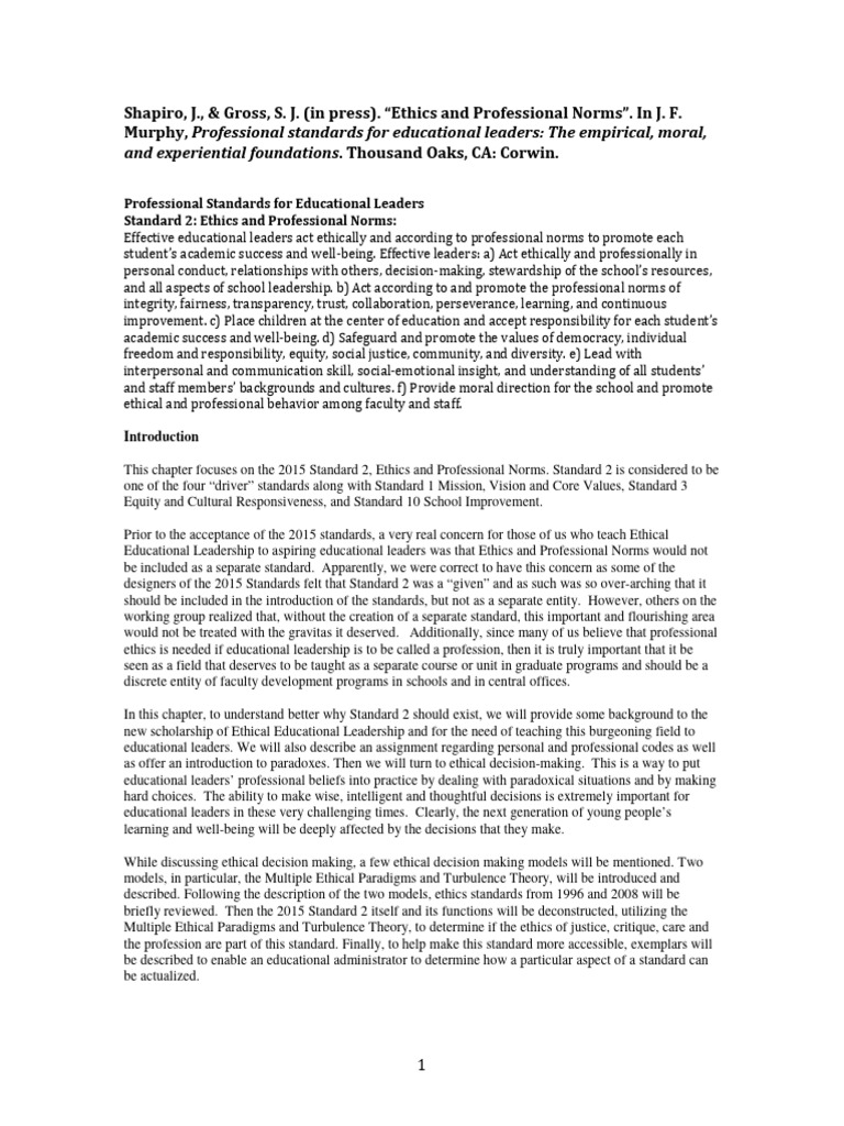 7 Ethics and Professional Norms (Shapiro & Gross, 2017) | PDF ... 7 Ethics and Professional Norms (Shapiro & Gross, 2017) | PDF ...