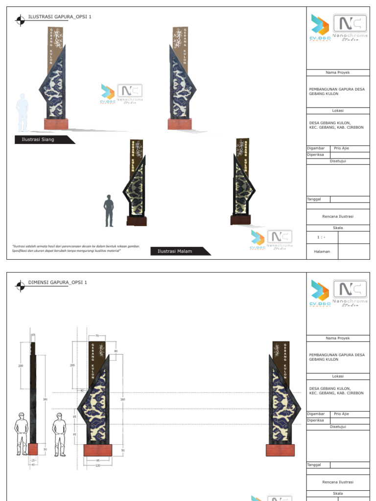 PDF Ilustrasi Gapura Gebang Kulon | PDF
