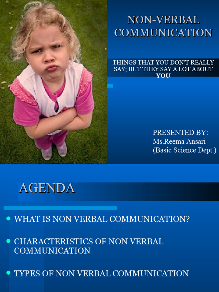 Understanding Non-Verbal Communication | PDF | Nonverbal Communication ...