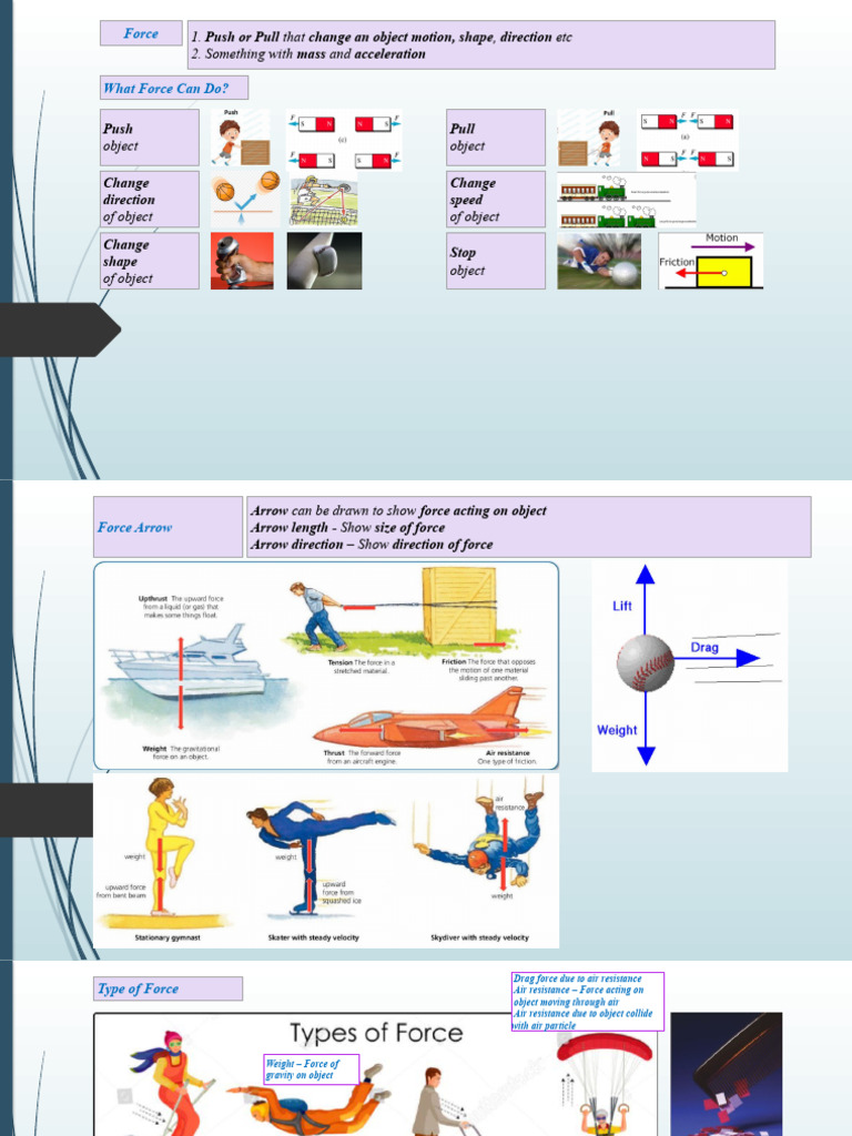 Unit 1.1 Introduction To Force | PDF | Force | Weighing Scale