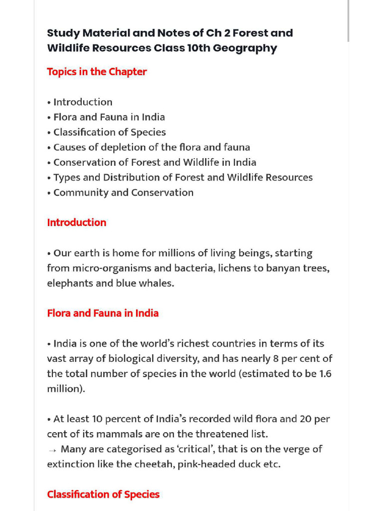 Forest Wildlife Resources Pdf